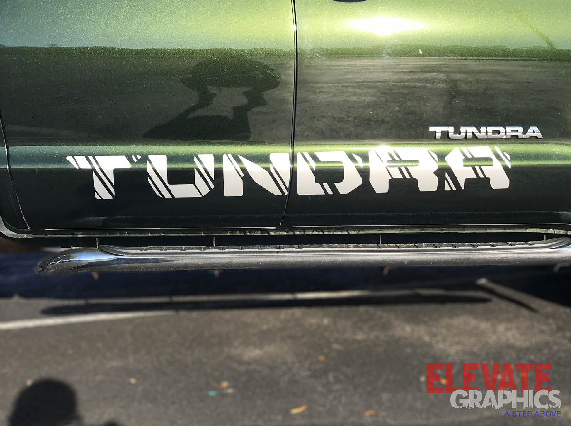 Toyota Tundra Side Rocker Slash Stripes: Auto Vinyl Graphics 3M Decals ...