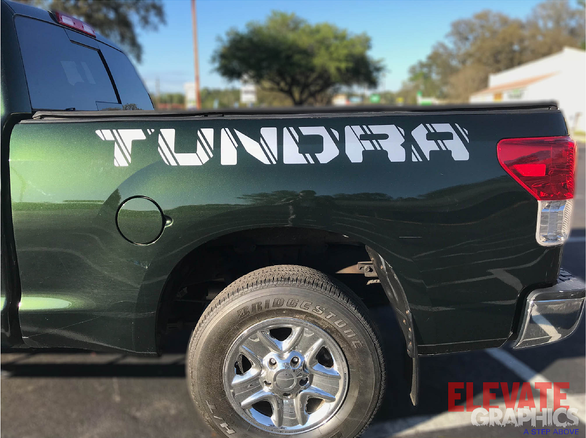 Toyota Tundra Side Rocker Slash Stripes: Auto Vinyl Graphics 3M Decals ...
