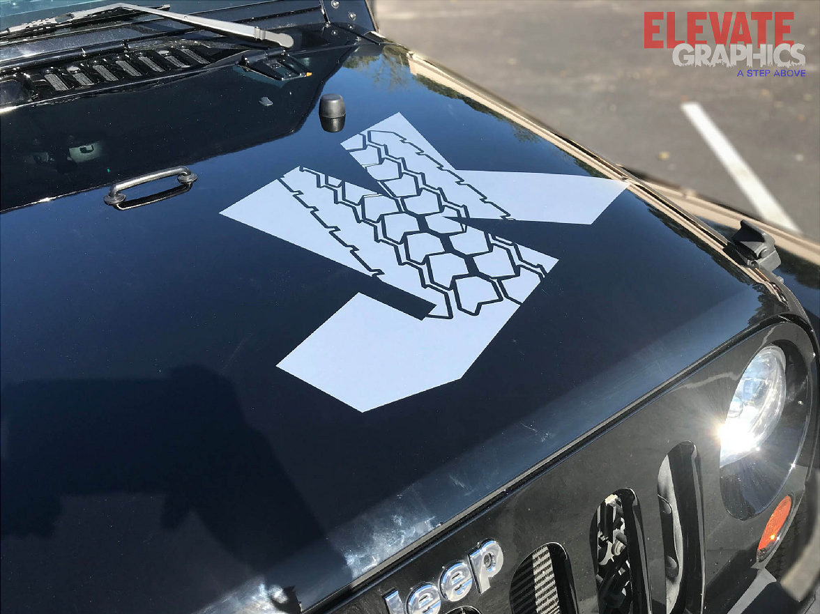 Jeep Wrangler Compass Hood Stripes: Auto Vinyl Graphics 3M Decals And ...