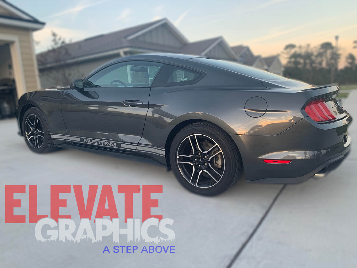 Ford Mustang Side Rocker Stripes: Auto Vinyl Graphics 3M Decals And OEM ...