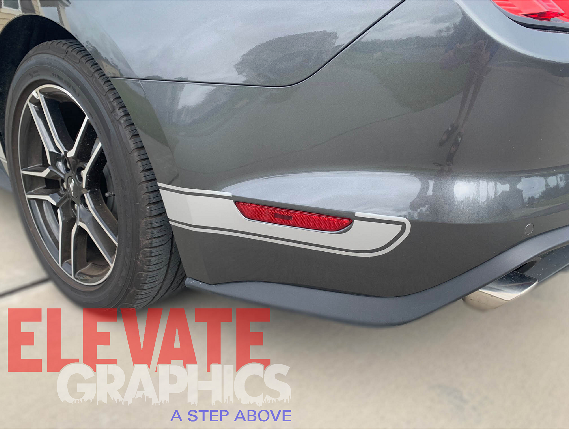 Ford Mustang Side and Hood Stang Stripes: Auto Vinyl Graphics 3M Decals ...
