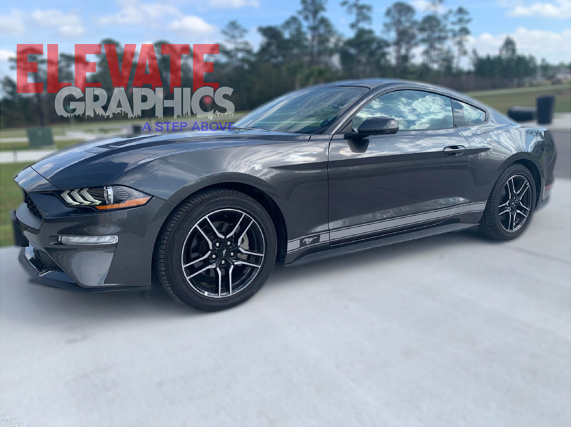 Ford Mustang Side Rocker Stripes : Auto Vinyl Graphics 3M Decals And ...