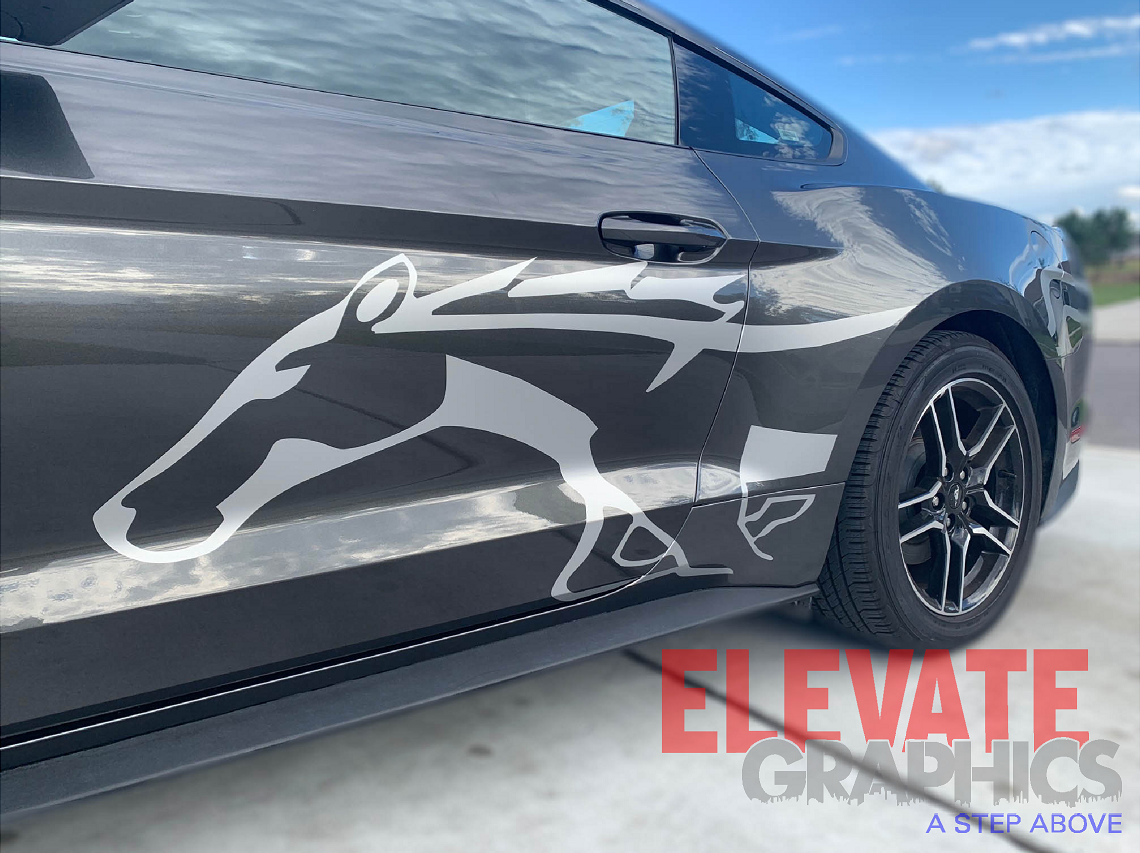 Ford Mustang Side Freedom Stripes: Auto Vinyl Graphics 3M Decals And ...