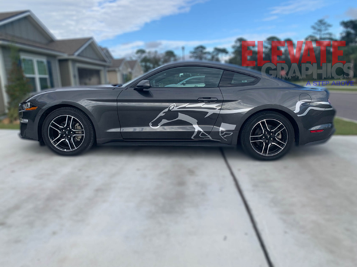 Ford Mustang Side Freedom Stripes: Auto Vinyl Graphics 3M Decals And ...