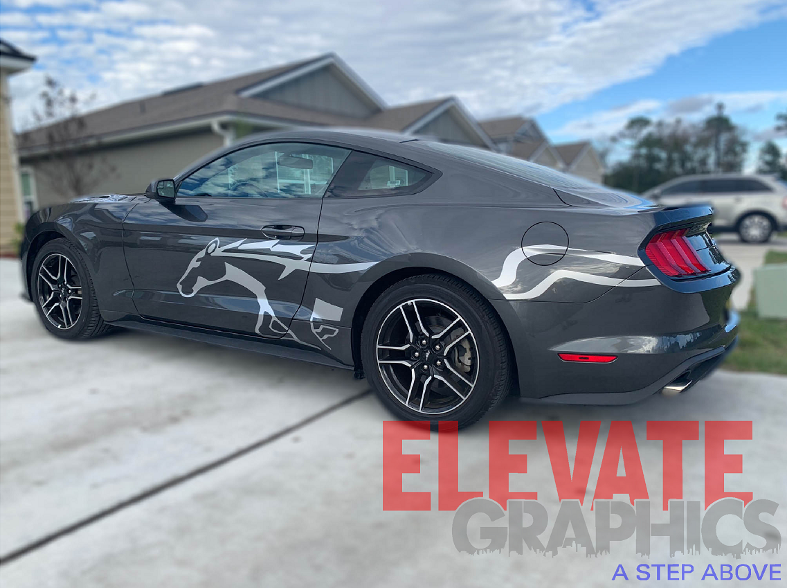 Ford Mustang Side Freedom Stripes: Auto Vinyl Graphics 3M Decals And ...