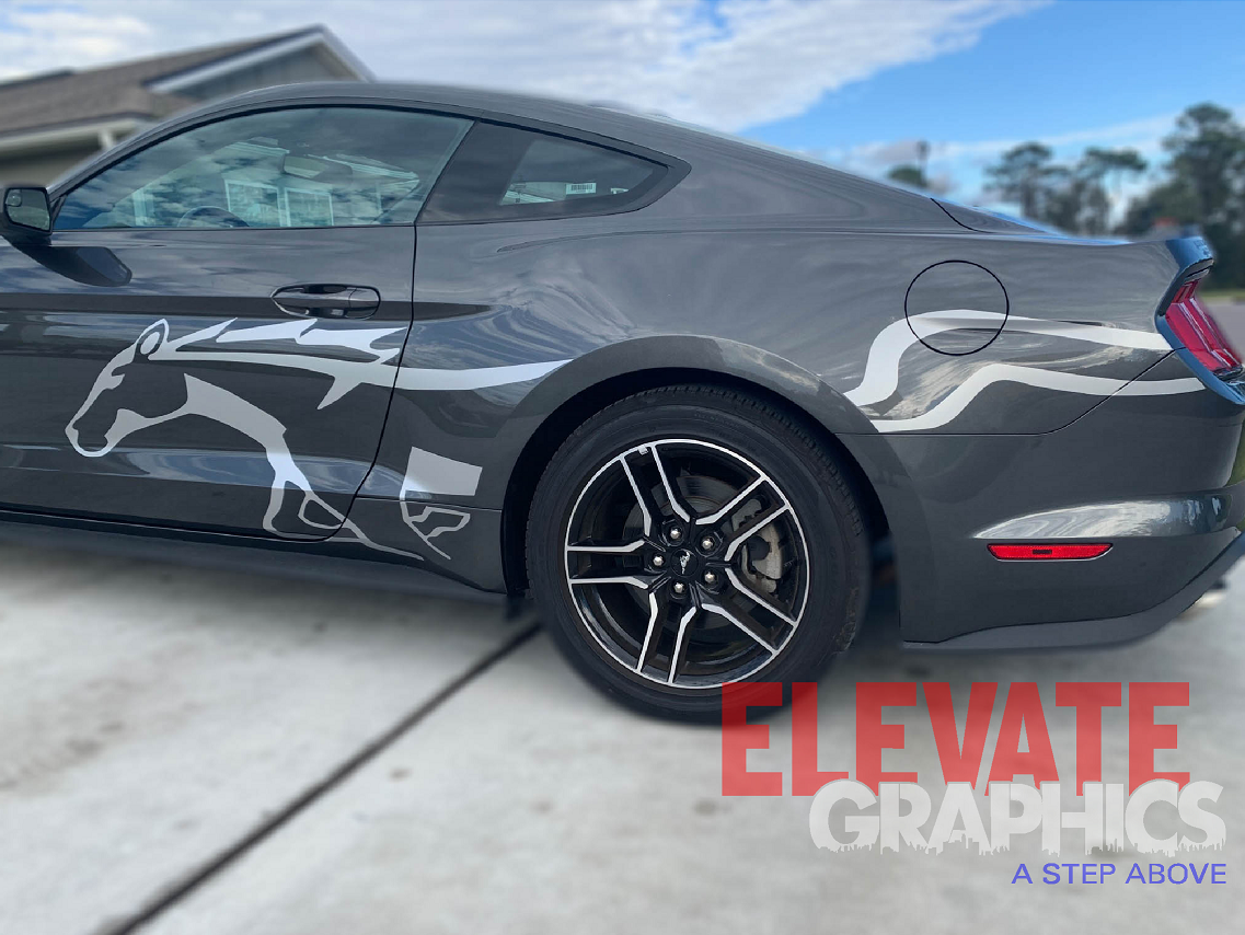 Ford Mustang Side Freedom Stripes: Auto Vinyl Graphics 3M Decals And ...