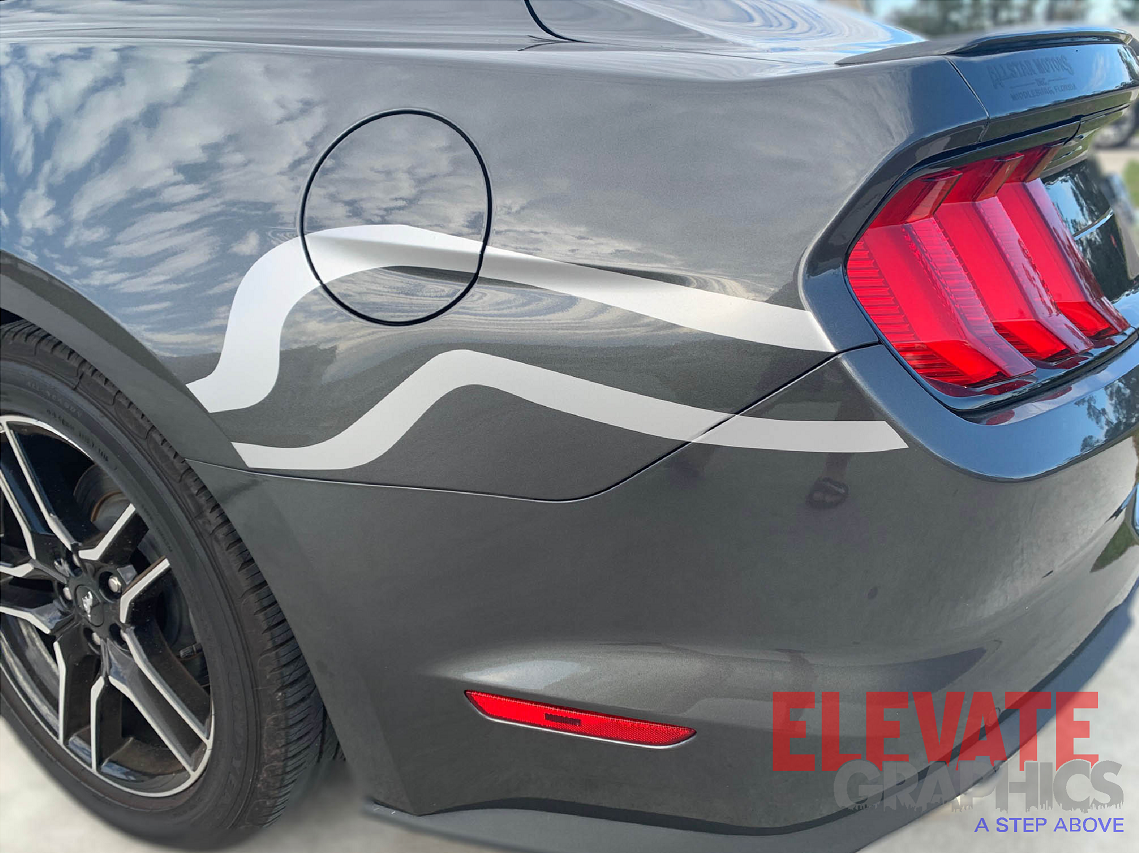 Ford Mustang Side Freedom Stripes: Auto Vinyl Graphics 3M Decals And ...