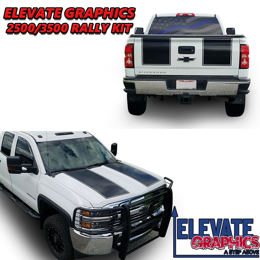 Chevy Silverado 2500 3m Vinyl Stripes, OEM Style Graphics, Custom ...