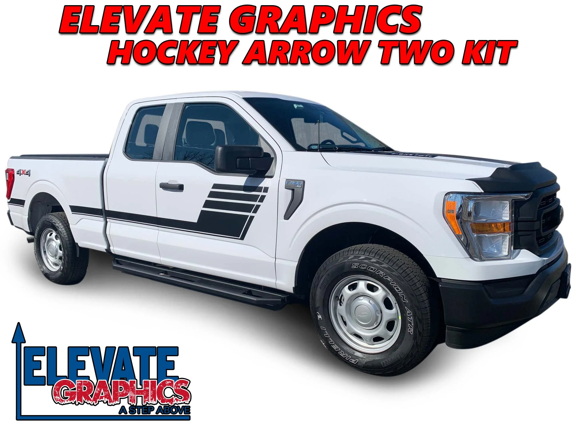 Ford F-150 Side Rocker One Stripes: Auto Vinyl Graphics 3M Decals And ...