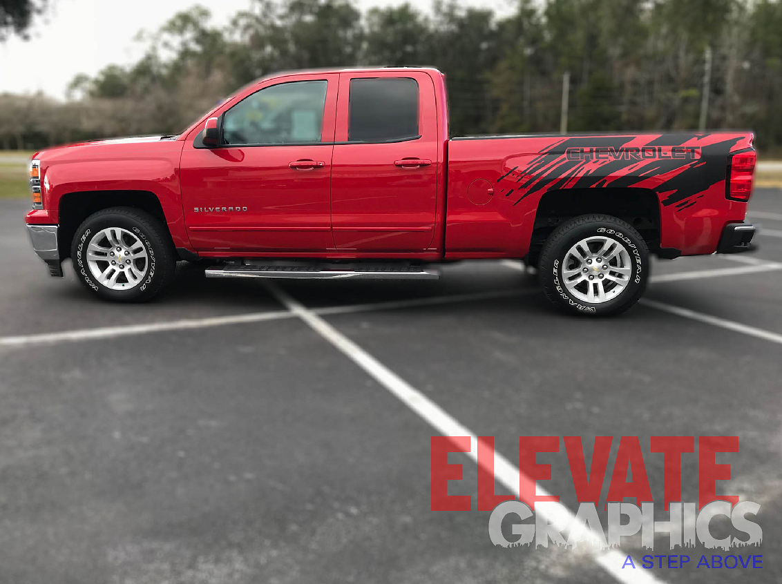 Chevy Silverado 1500 3m Vinyl Stripes, OEM Style Graphics, Custom ...
