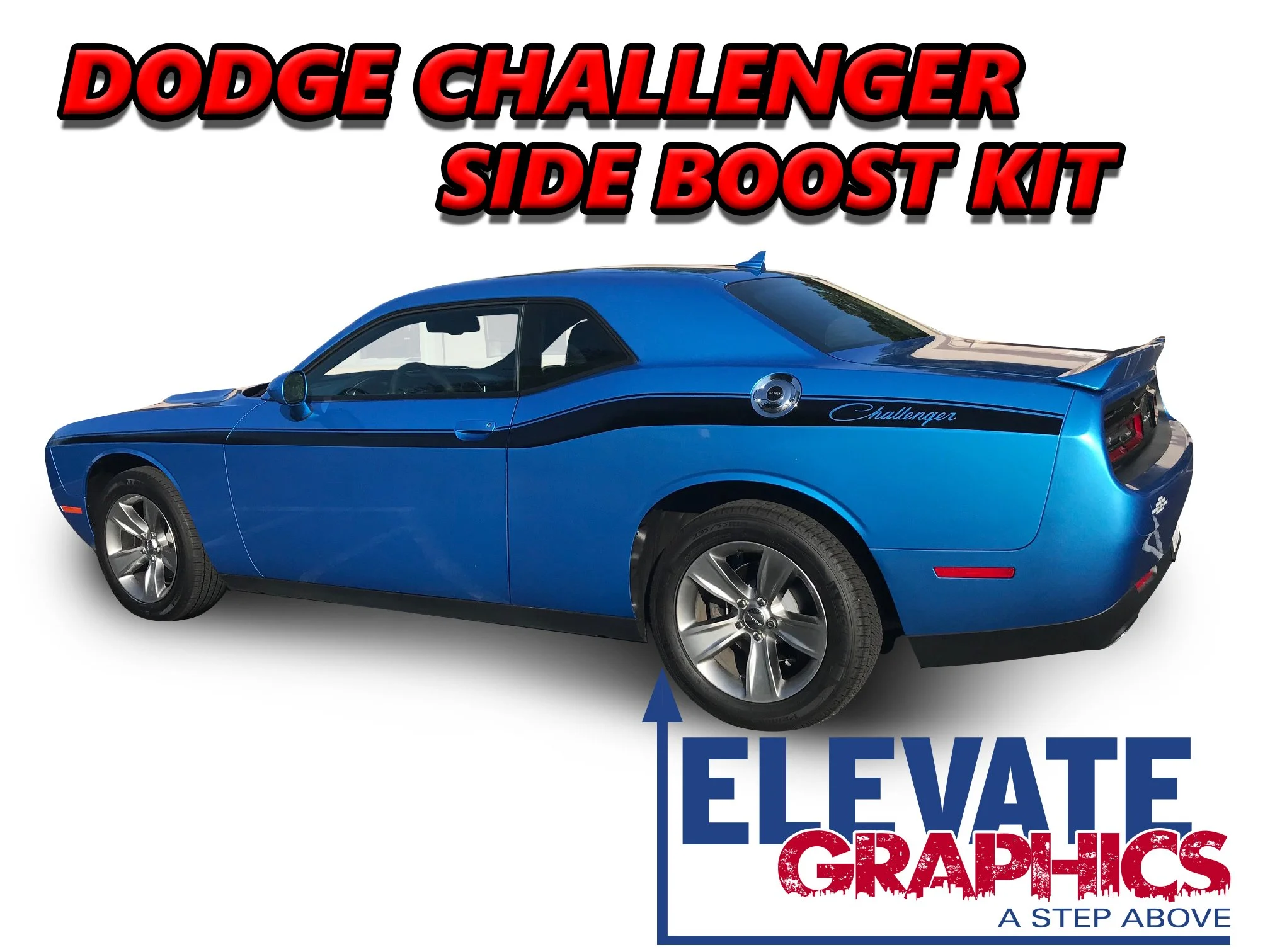 Dodge Challenger Side Boost Stripes: Auto Vinyl Graphics 3M Decals and ...