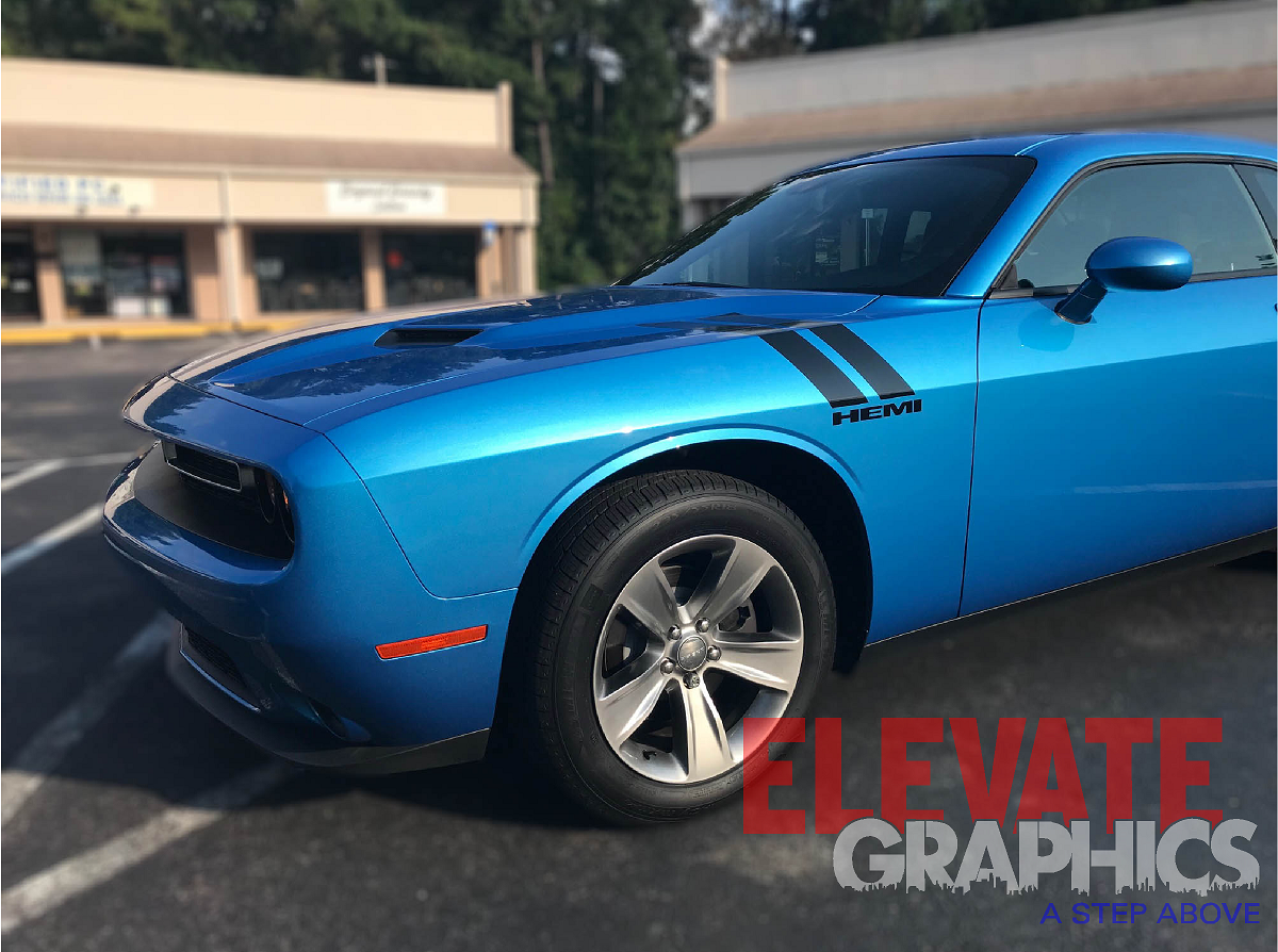 Dodge Challenger 3m Vinyl Stripes, OEM Style Graphics, Custom Stickers ...