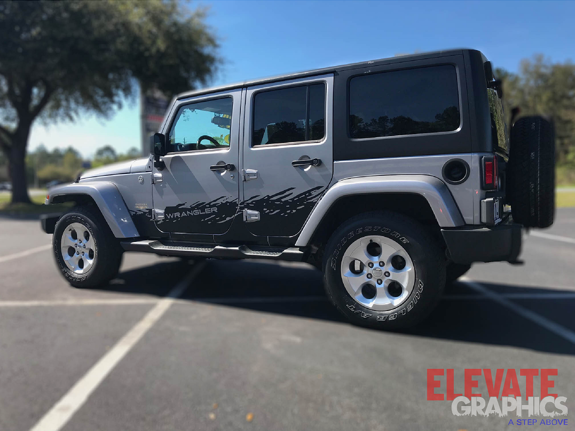 Jeep Wrangler Side Splatter Stripes: Auto Vinyl Graphics 3M Decals And ...