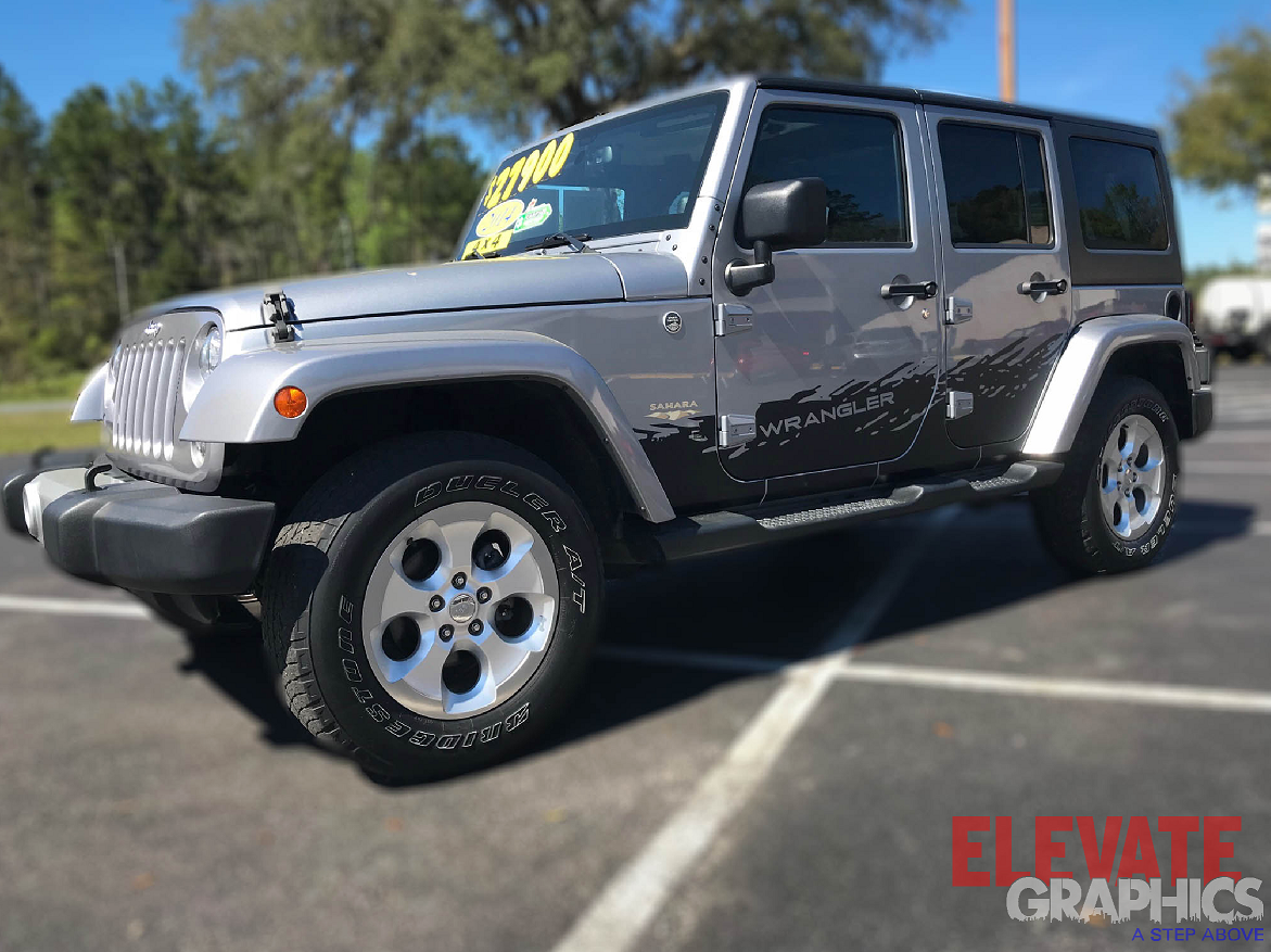 Jeep Wrangler Side Splatter Stripes: Auto Vinyl Graphics 3M Decals And ...