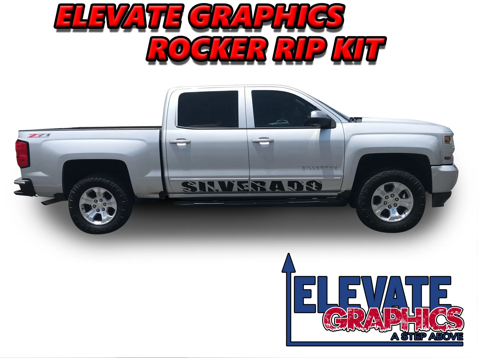 Chevy Silverado Side Knight Stripes: Auto Vinyl Graphics 3M Decals OEM ...