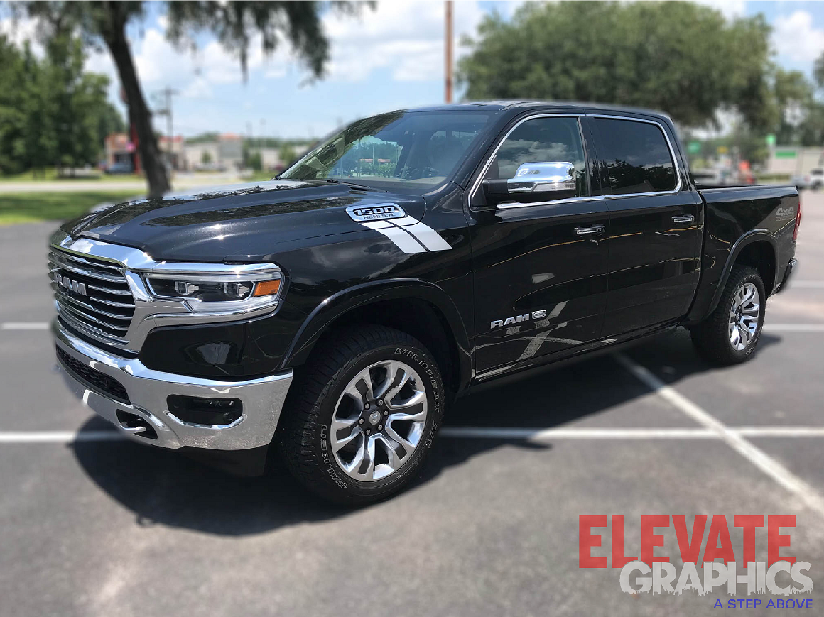 Dodge Ram 1500 Side Hash Mark Stripes: Auto Vinyl Graphics 3M Decals ...