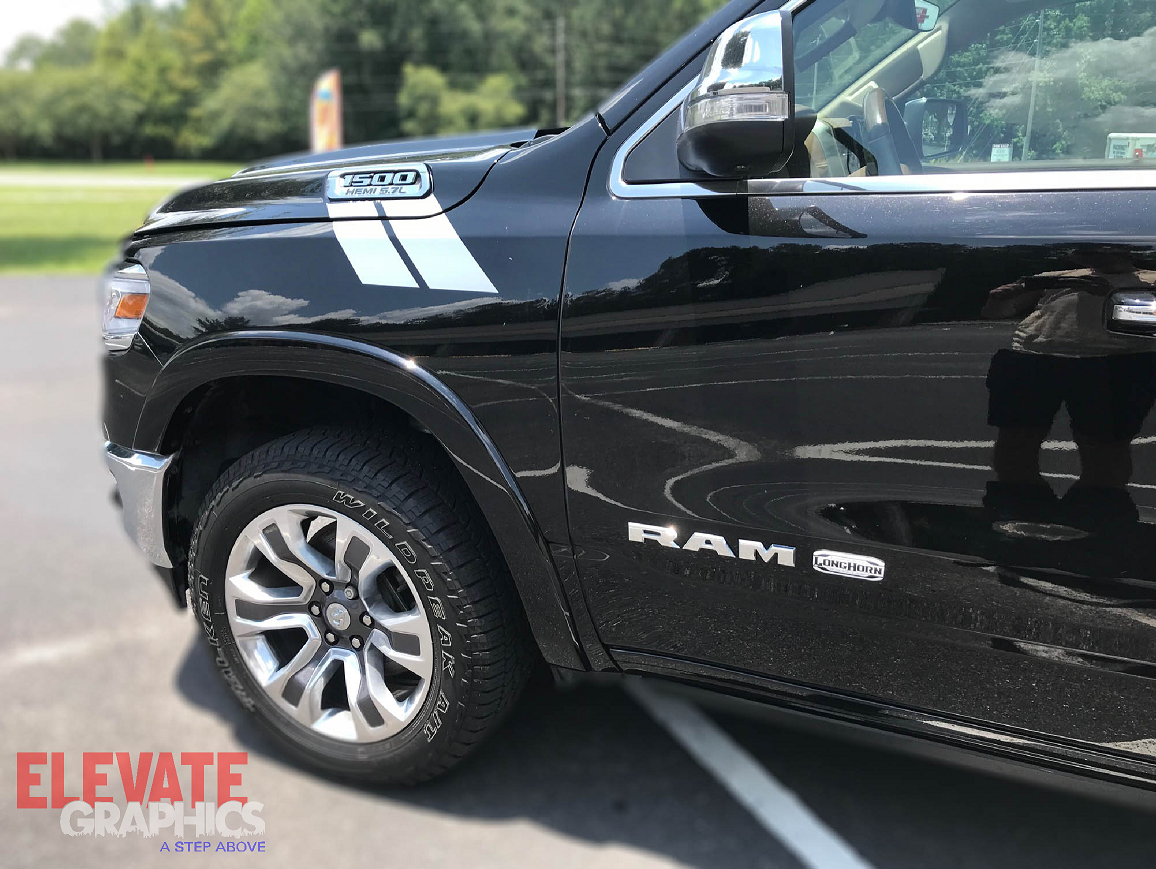 Dodge Ram 1500 Side Hash Mark Stripes: Auto Vinyl Graphics 3M Decals ...