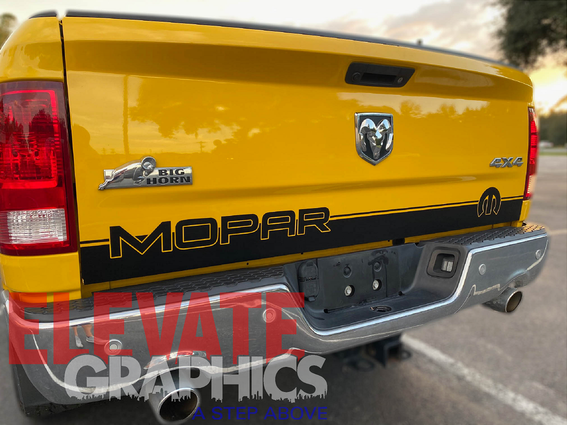 Dodge Ram 1500 Boss Tailgate Stripes: Auto Vinyl Graphics 3M Decals And ...