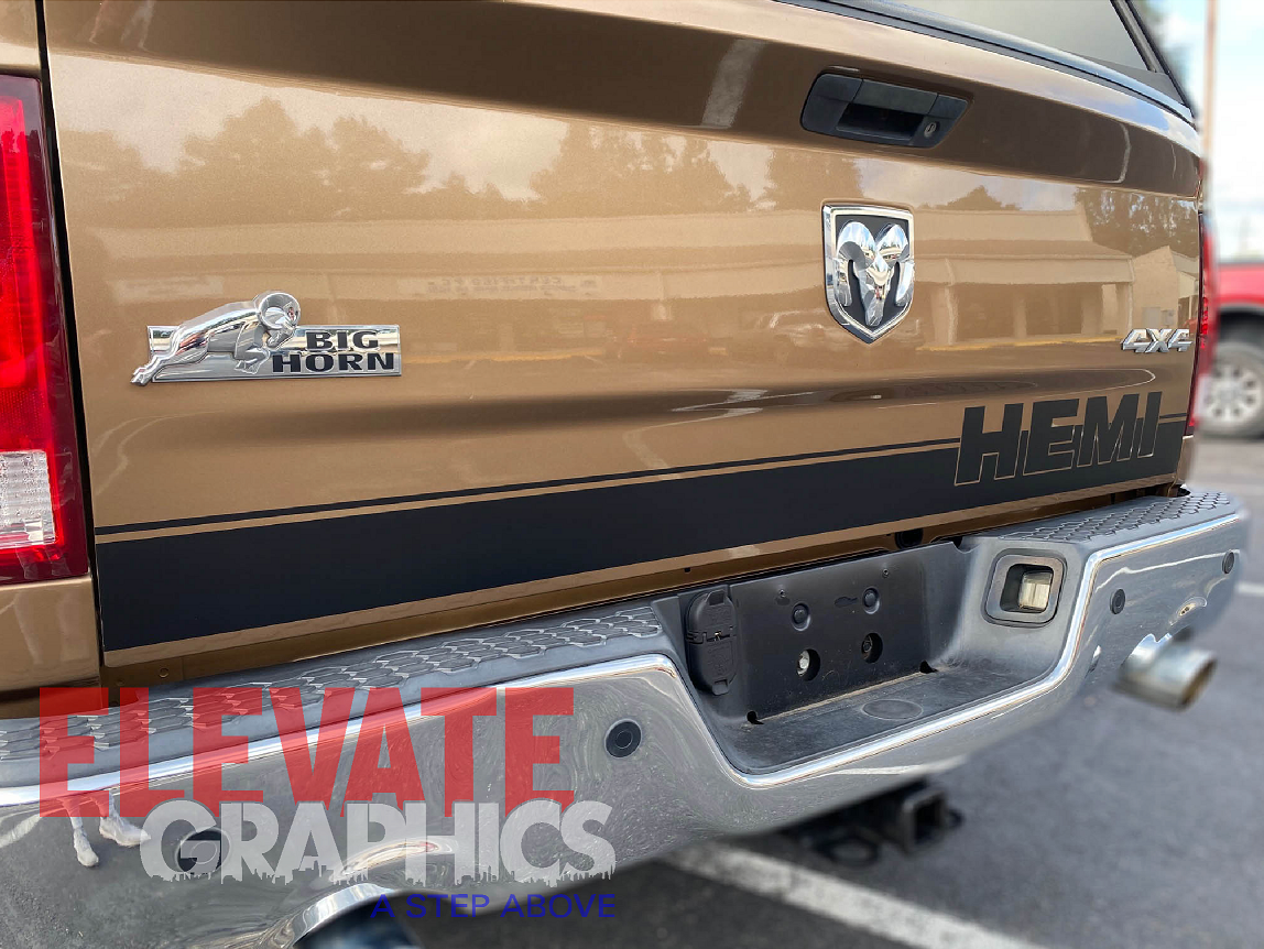 Dodge Ram 1500 Boss Tailgate Stripes: Auto Vinyl Graphics 3M Decals And ...