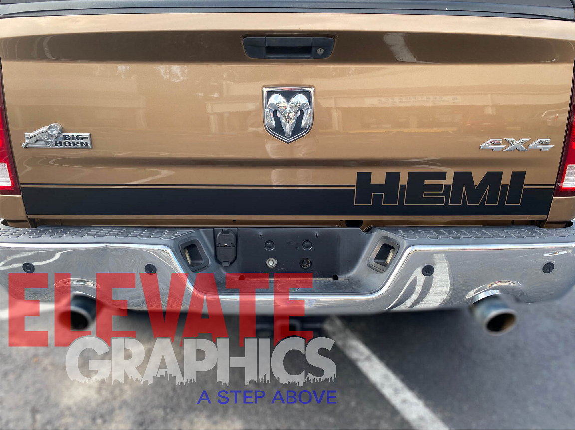 Dodge Ram 1500 Boss Tailgate Stripes: Auto Vinyl Graphics 3M Decals And ...