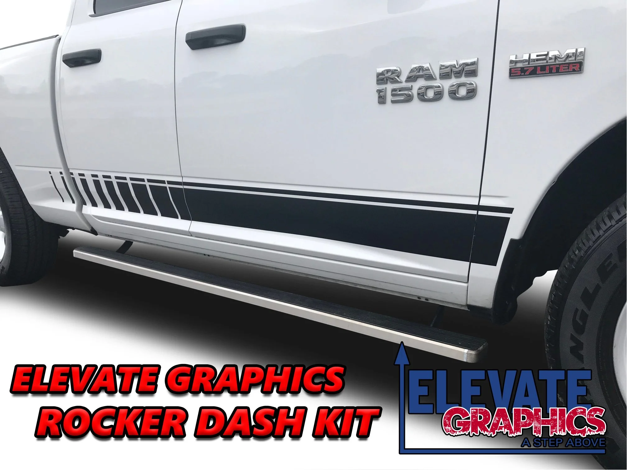 Dodge Ram 1500 Rally Hood And Tailgate Stripes: Auto Vinyl Graphics 3M ...