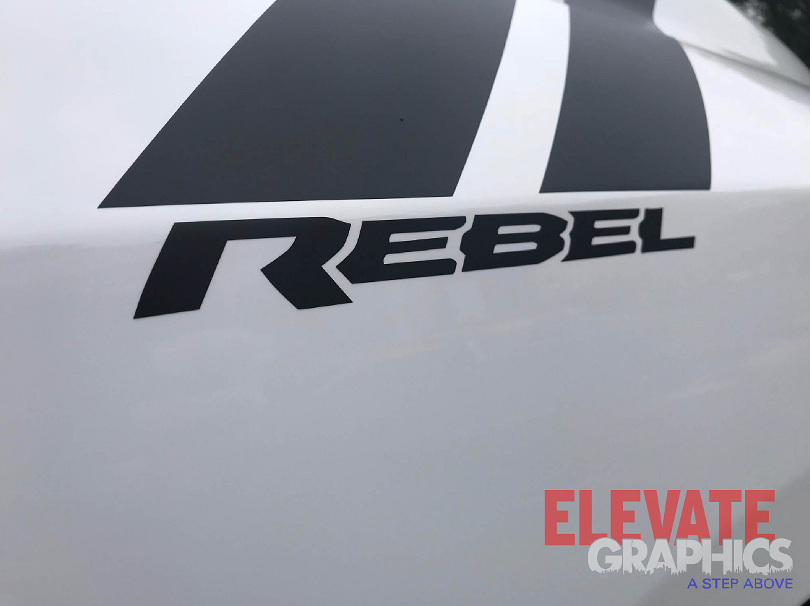 Dodge Ram 1500 Side Hash Mark Double Bar Stripes: Auto Vinyl Graphics ...