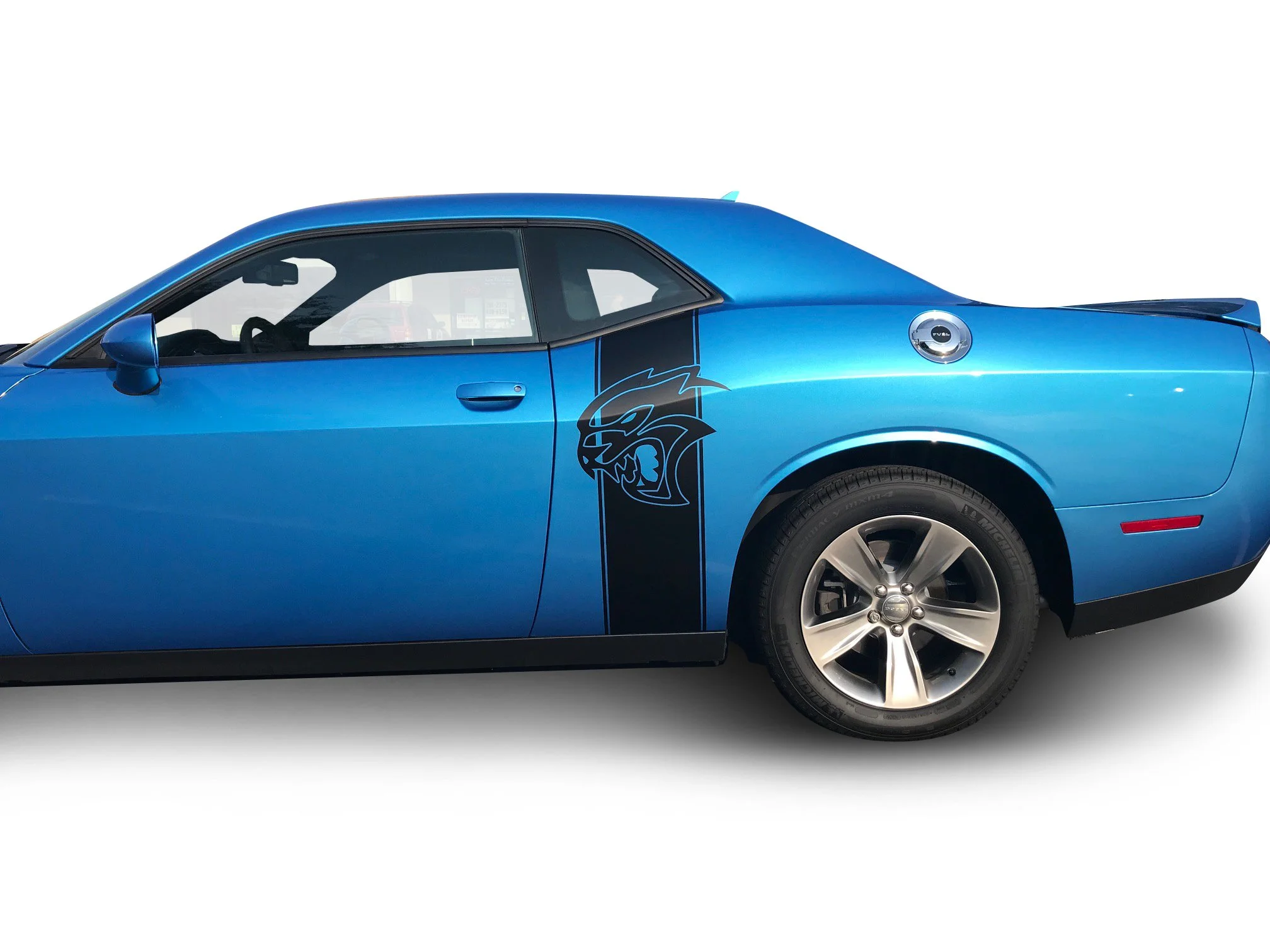 Fits Dodge Challenger Side Wing Bird Stripes : Auto Vinyl Graphics 3M ...