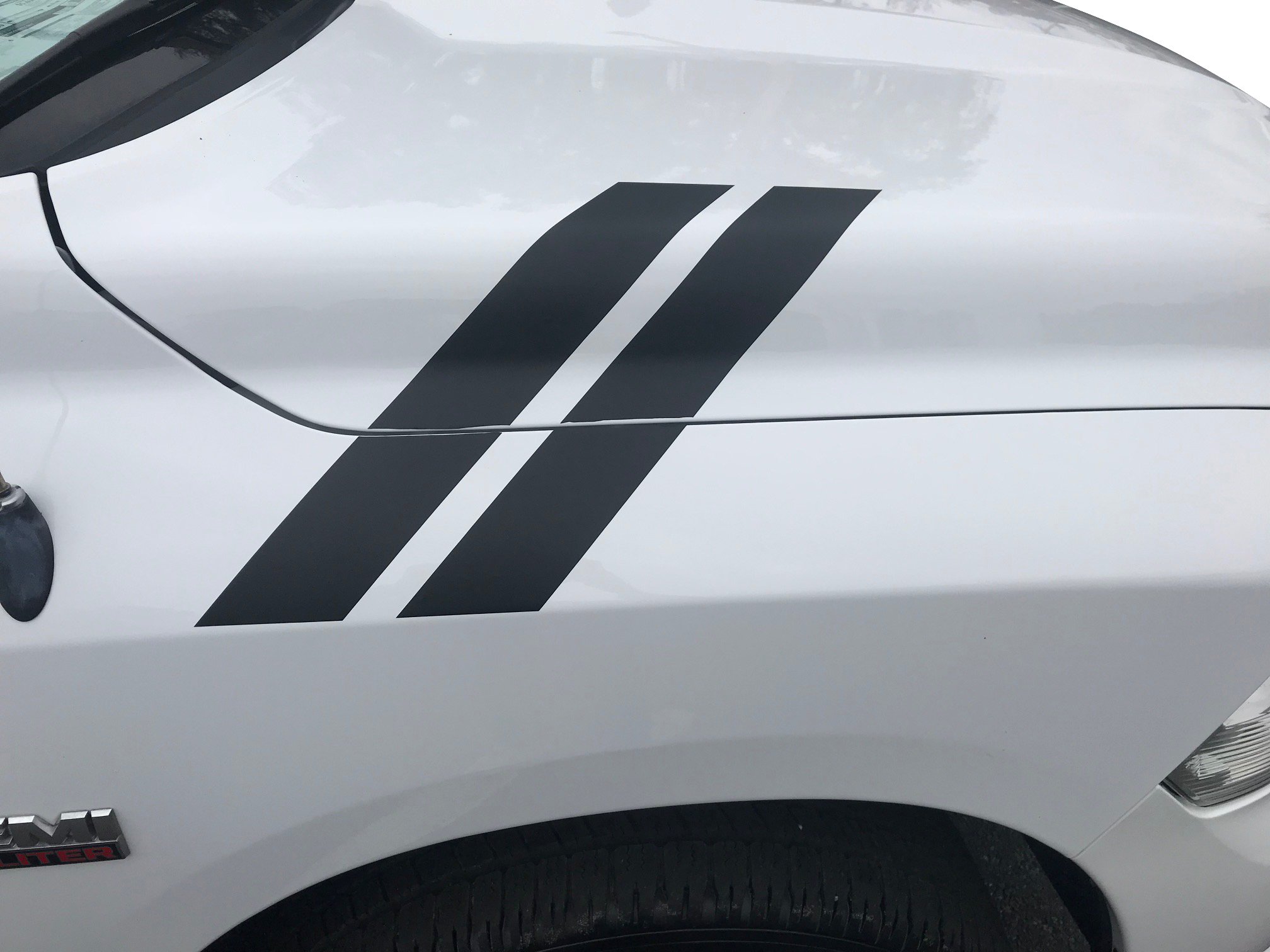 Dodge Ram 1500 Side Hash Mark Double Bar Stripes: Auto Vinyl Graphics ...