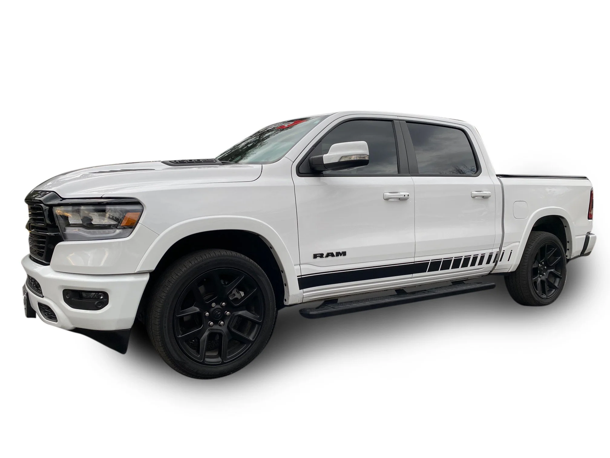 Dodge Ram 1500 Side Hash Mark Double Bar Stripes: Auto Vinyl Graphics ...