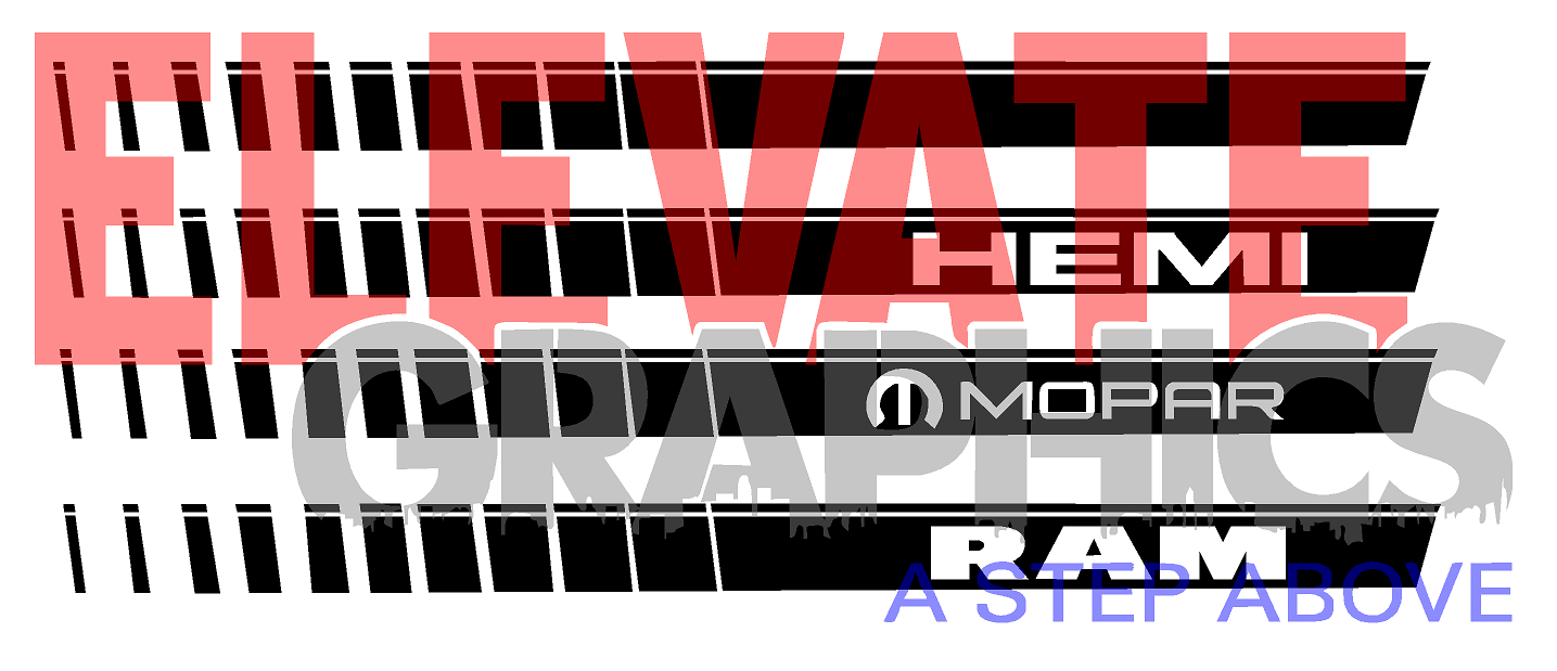 Dodge Ram 2500/3500 Rocker Dash Stripes: Auto Vinyl Graphics 3M Decals ...