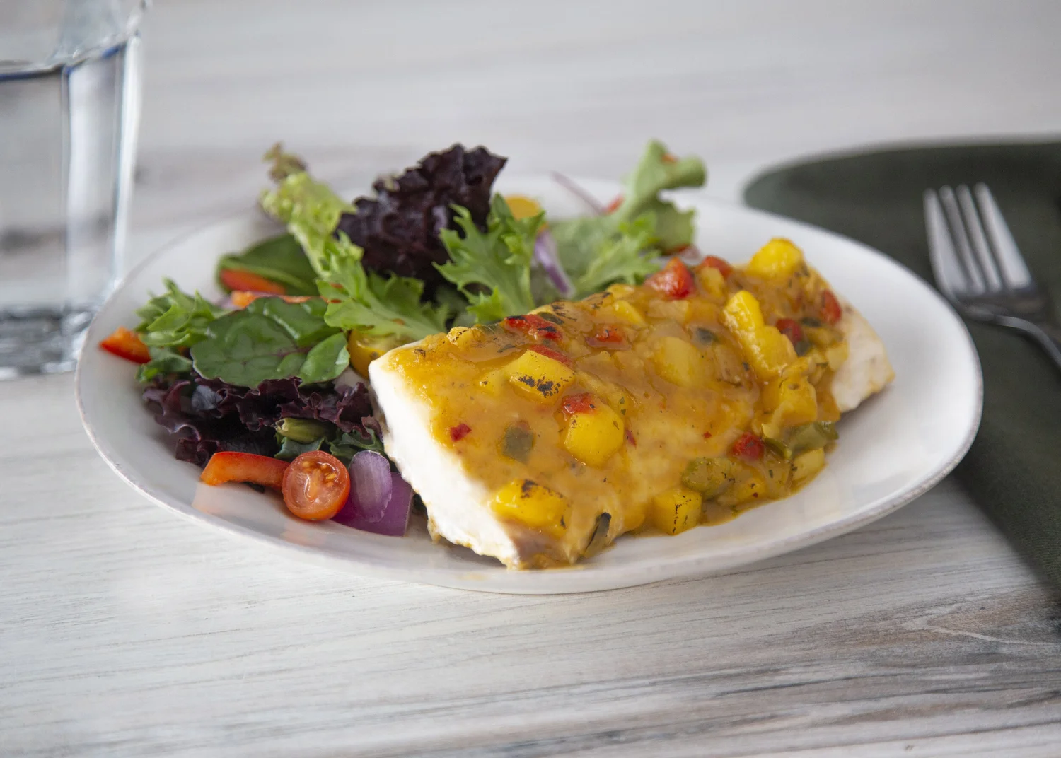Orcastrations Thai Chili Mango Salsa Mahi Mahi — Orca Bay Foods