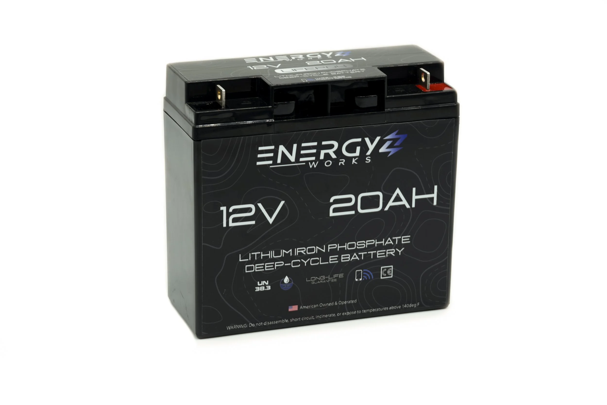 Energy Works 20AH 12V Gen2 Bluetooth Lithium Deep-Cycle Battery ...