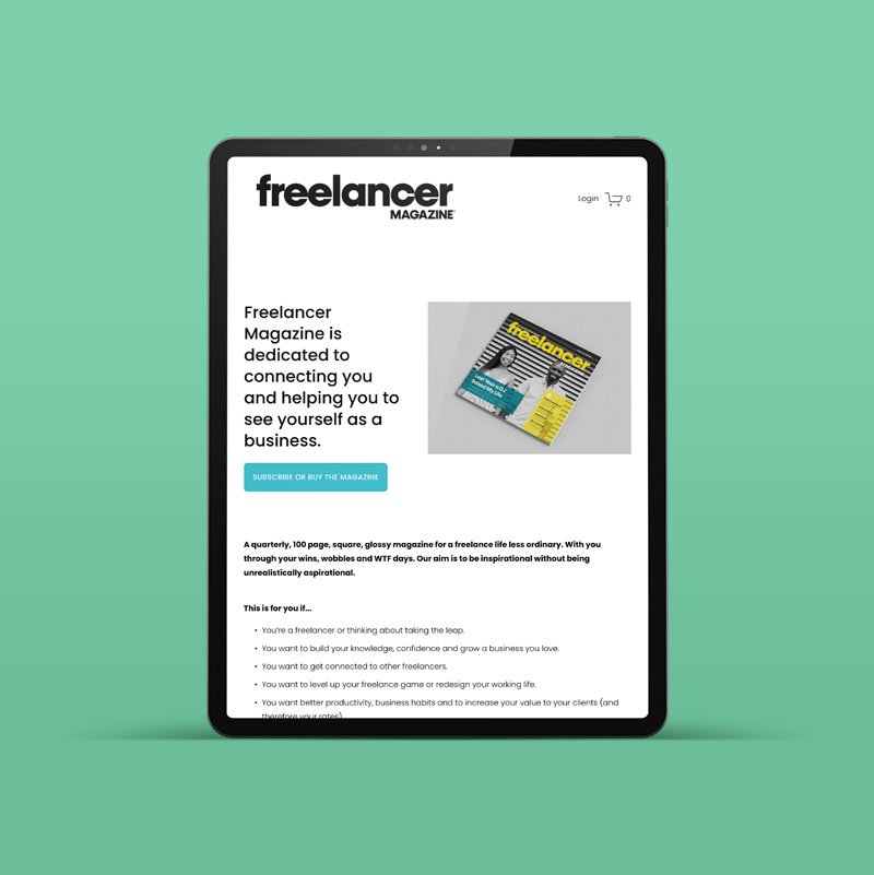 Freelancer Magazine • Shiny Happy Digital Design