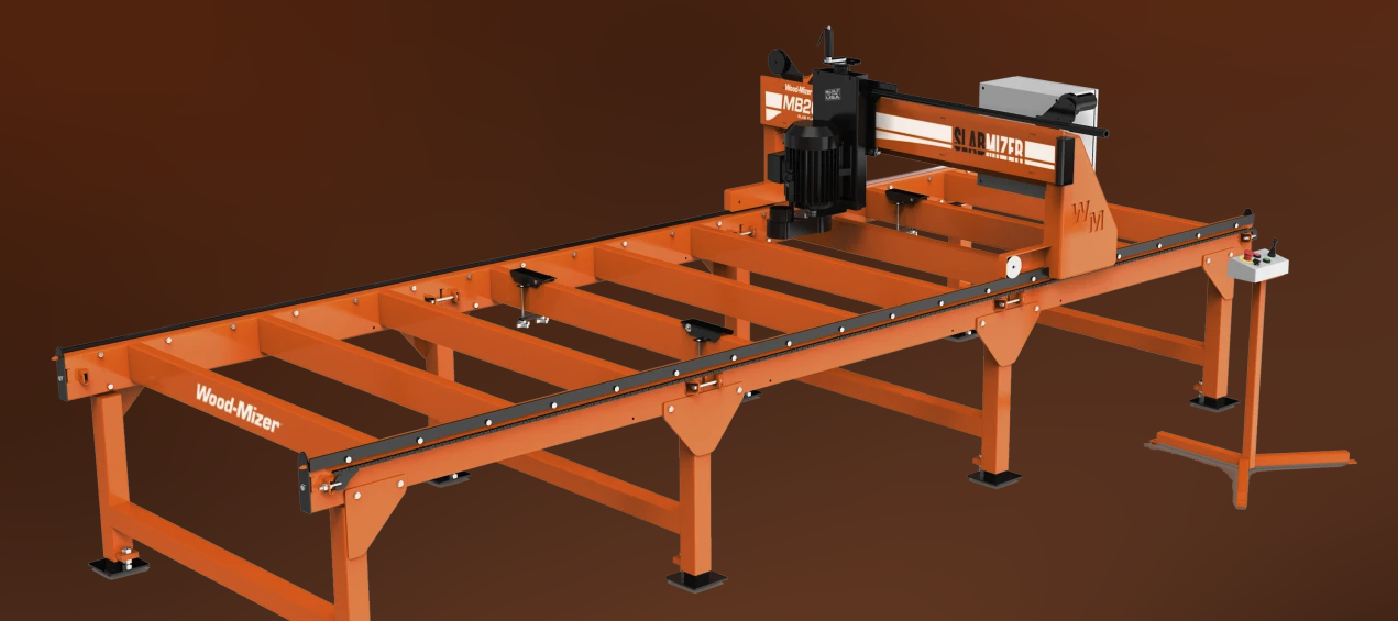 Sawmill to cut logs and make rough-cut lumber or live-edge slabs from ...
