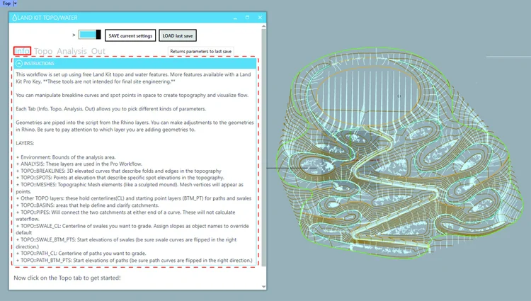 Water Workflows — Land Kit