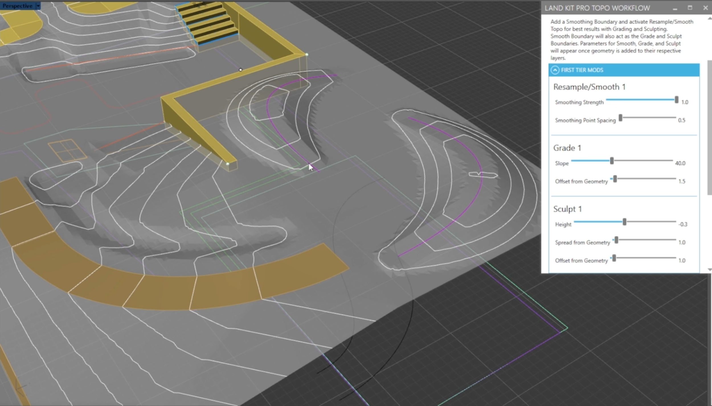 Pro Topography Design Workflow — Land Kit