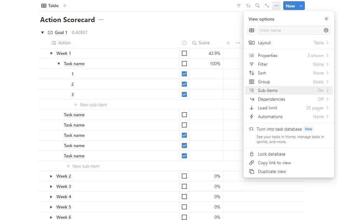 Notion: How to create a Business Scorecard - Calculate your checkbox totals automatically — Gem ...