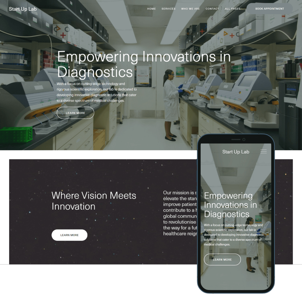 BioCore Lab – Website template for biotech & startups — Gem Media