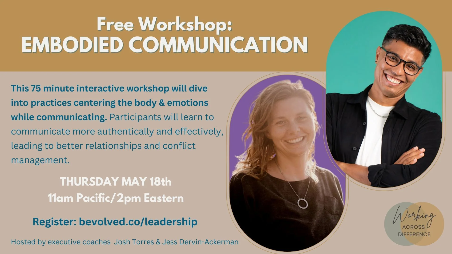 Working Across Difference — BE/volved