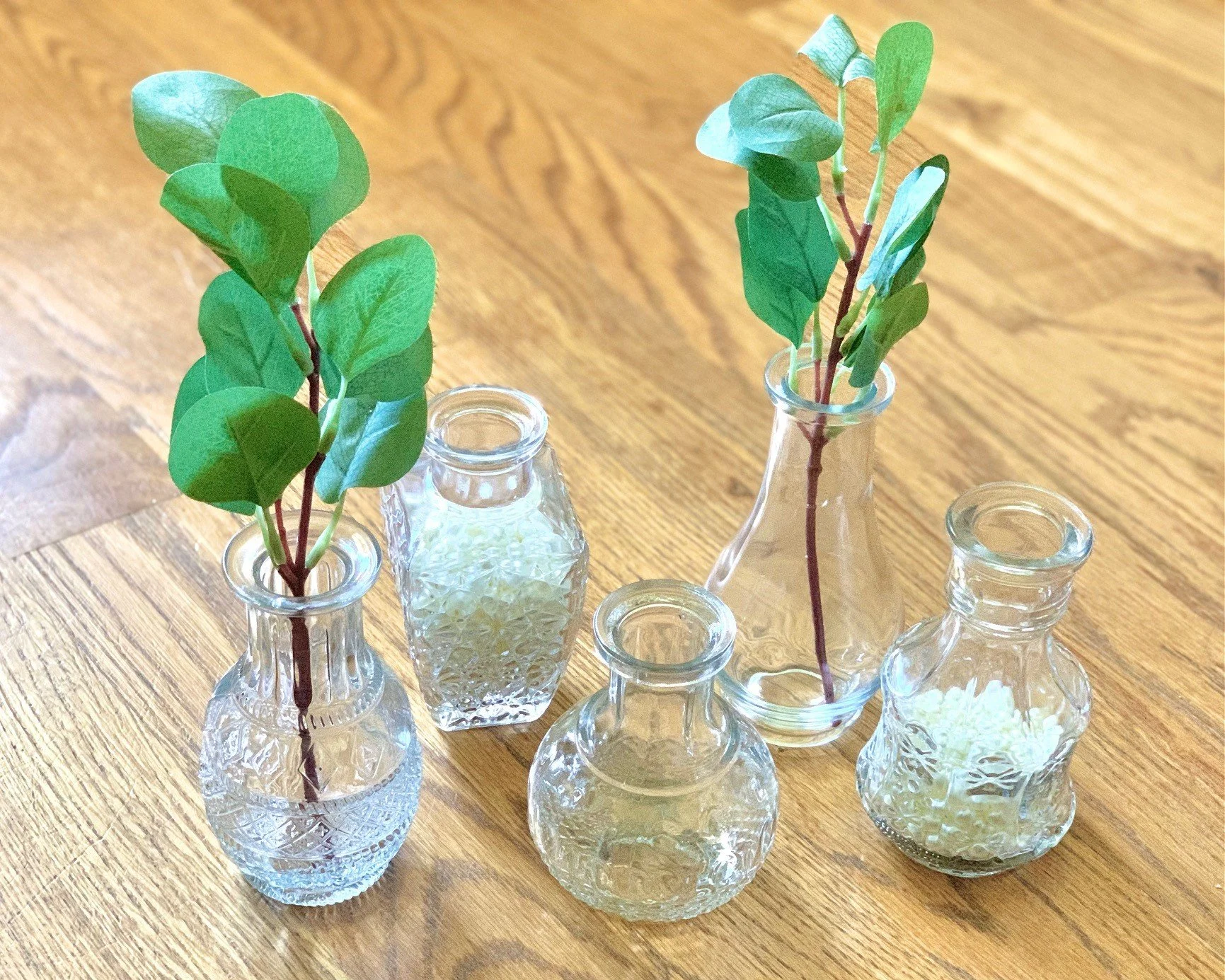 Vintage Small Glass Bud Vases — Seven Paths Manor