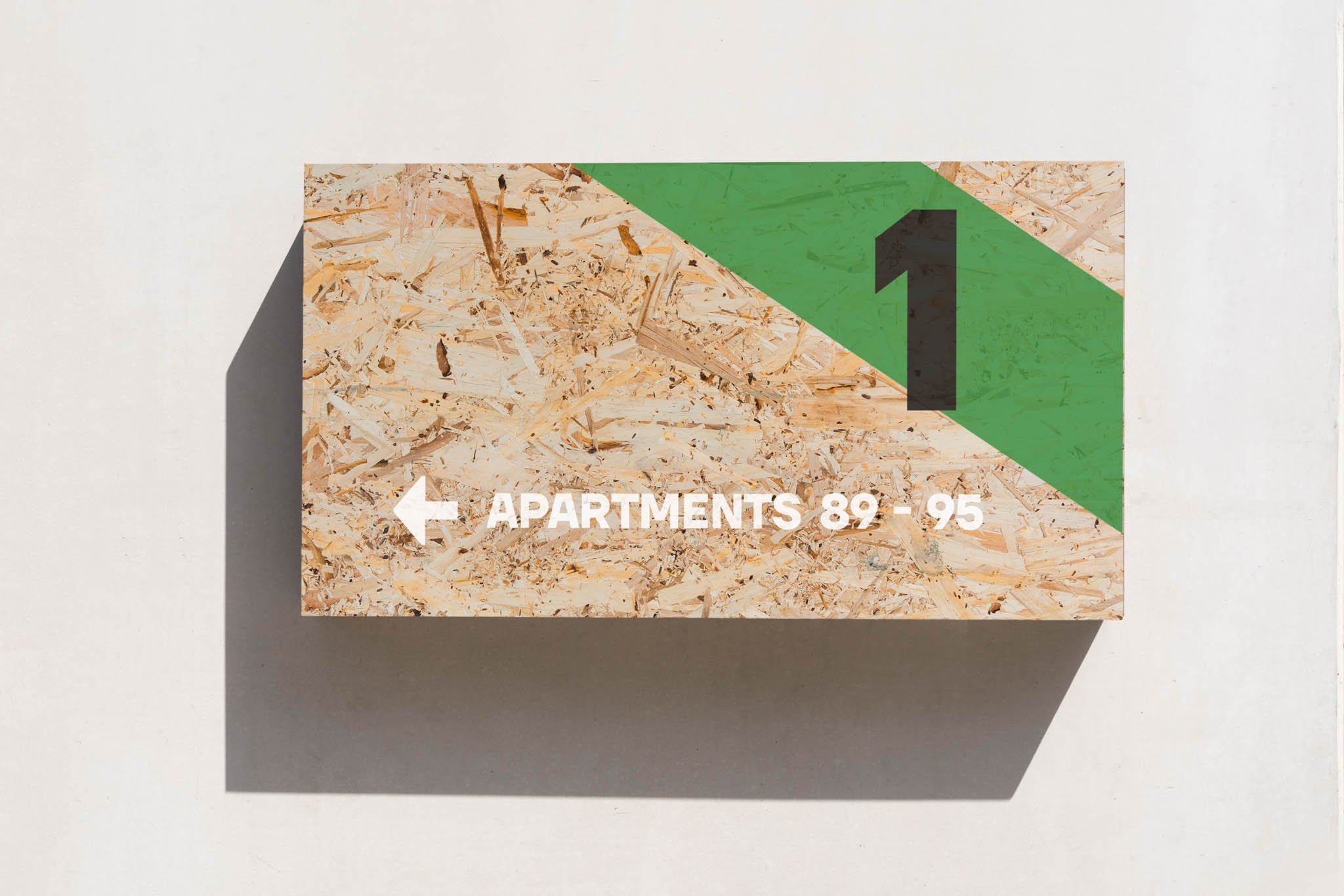 OSB wooden printed wayfinding signage — More Juice Creative Print - MJCP