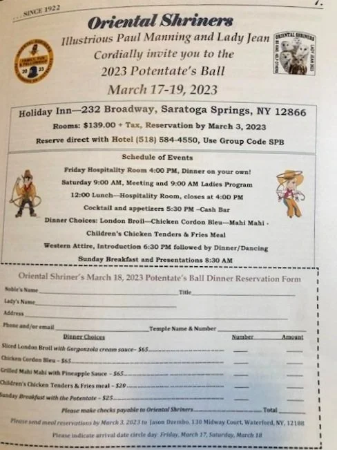 General 5 — Oriental Shriners