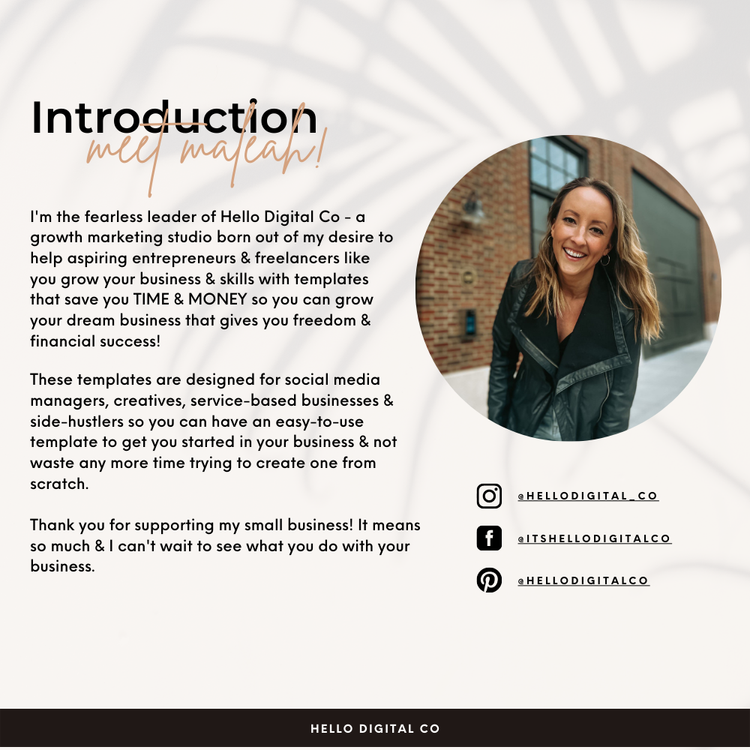 Social Media Manager Starter Kit | Social Media Manager Templates ...