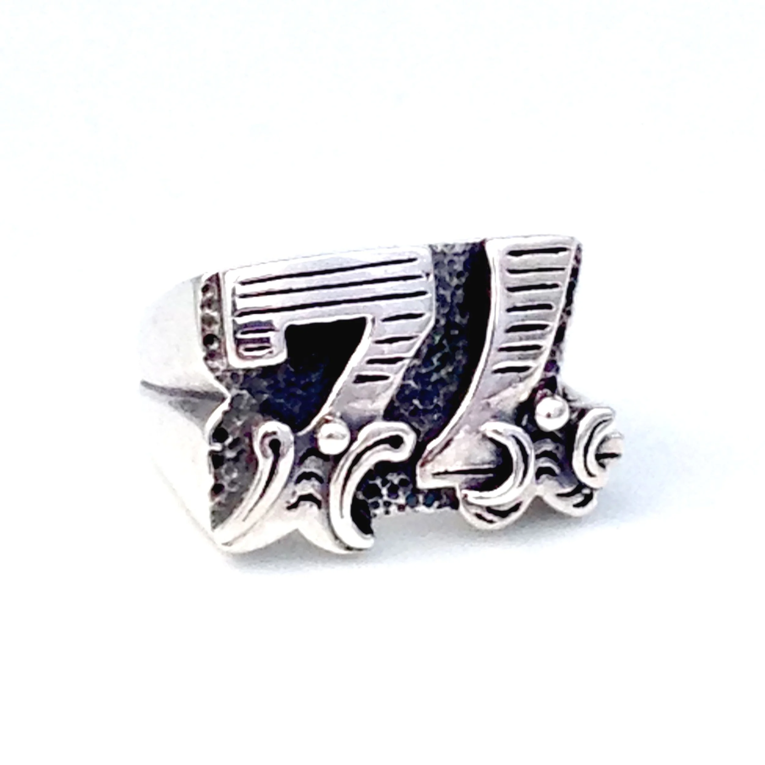 The Sterling SIlver Circus Font Ring