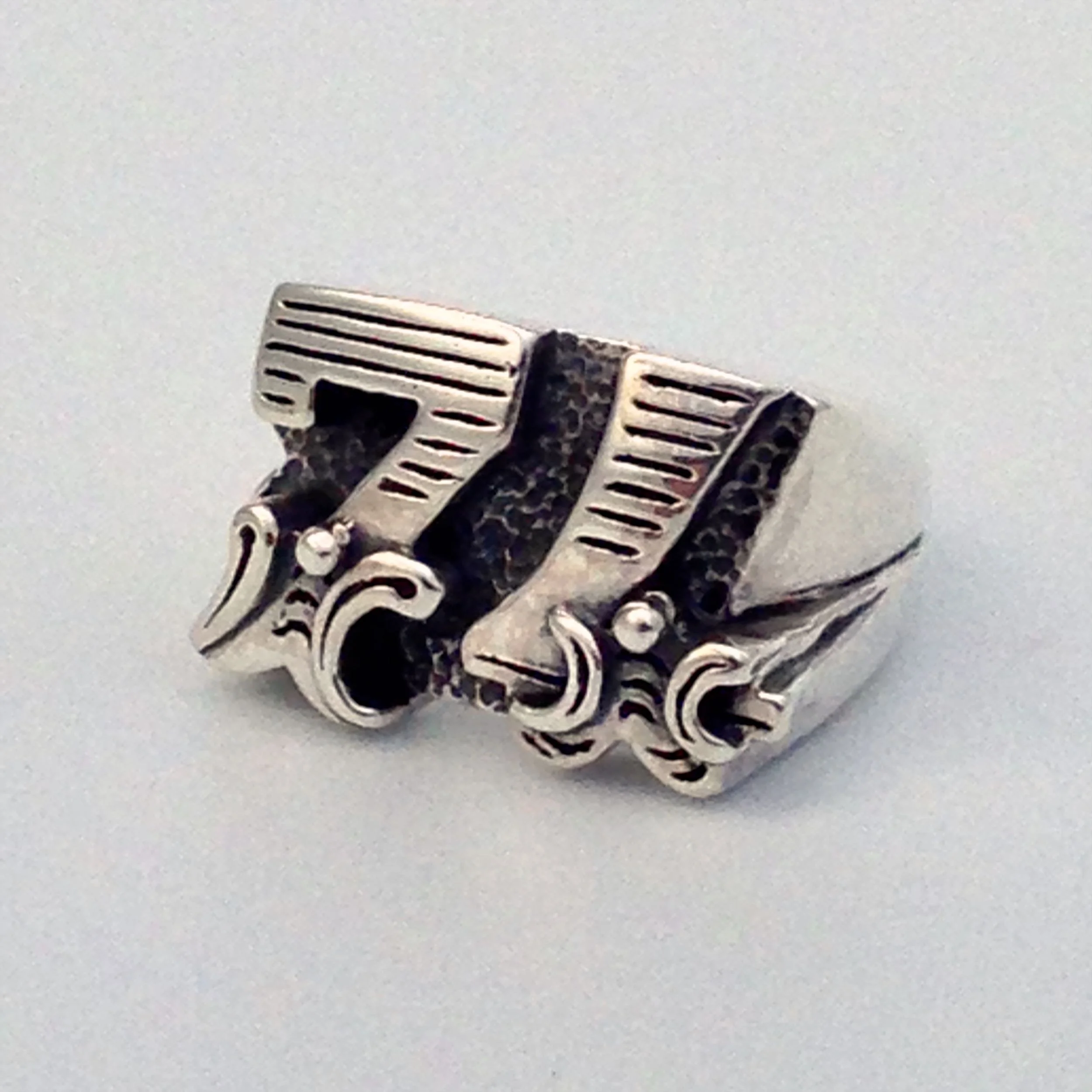 The Sterling SIlver Circus Font Ring