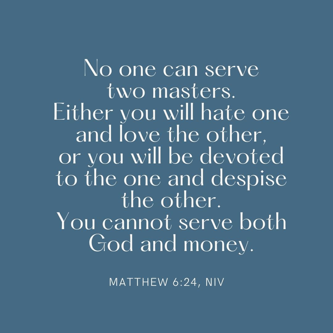 Matthew 6:24 Niv