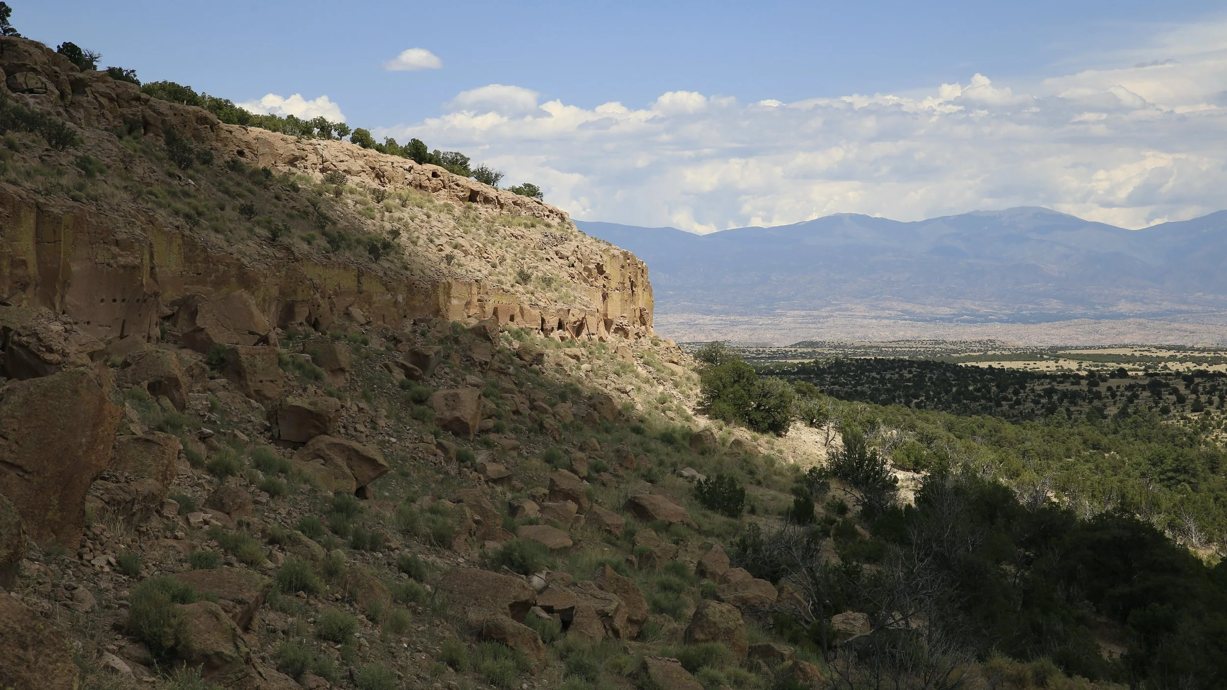 Puye Cliff Dwellings of the Santa Clara Pueblo People in New Mexico in ...