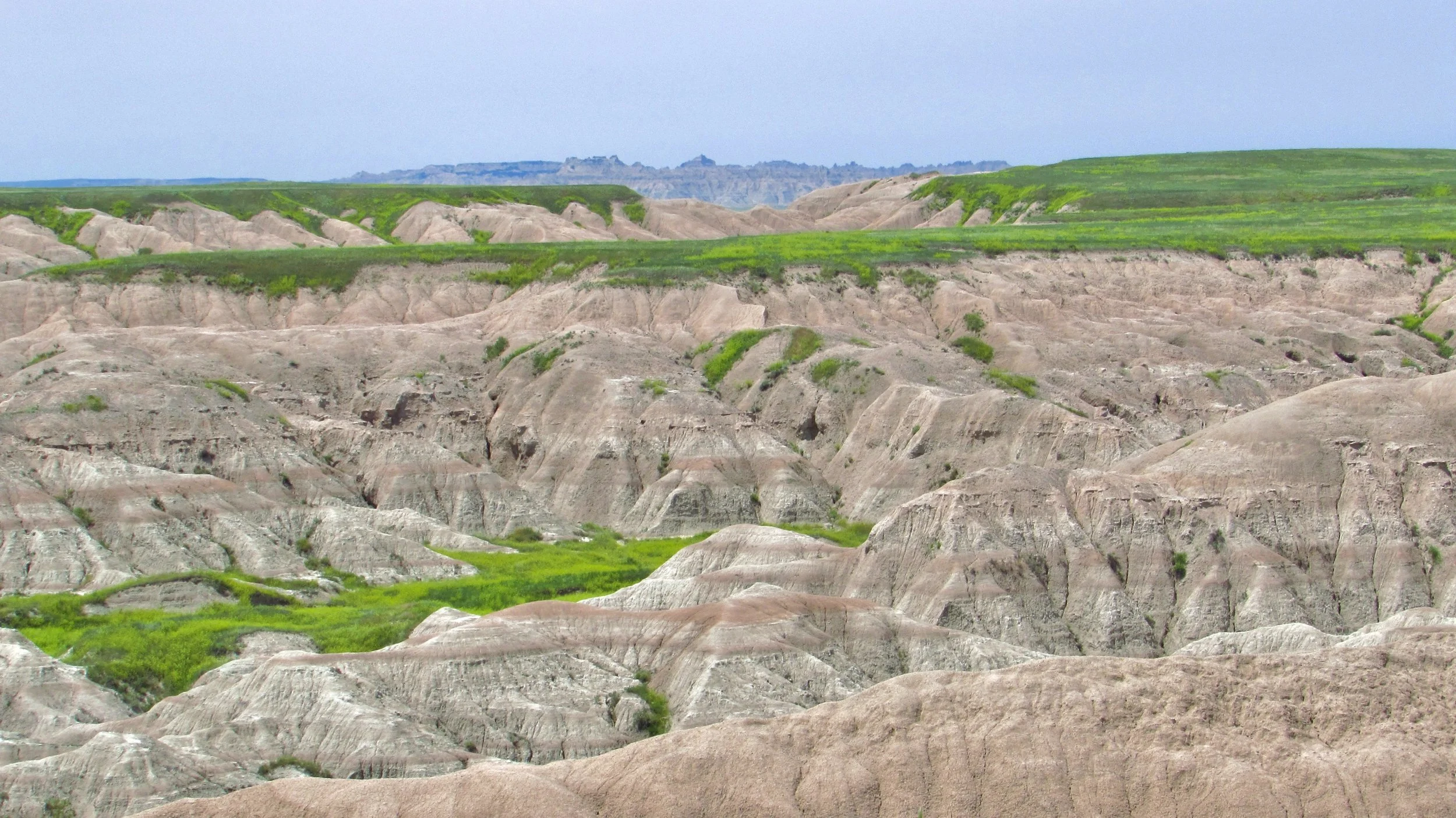 Badlands National Park in South Dakota in the American West — The ...