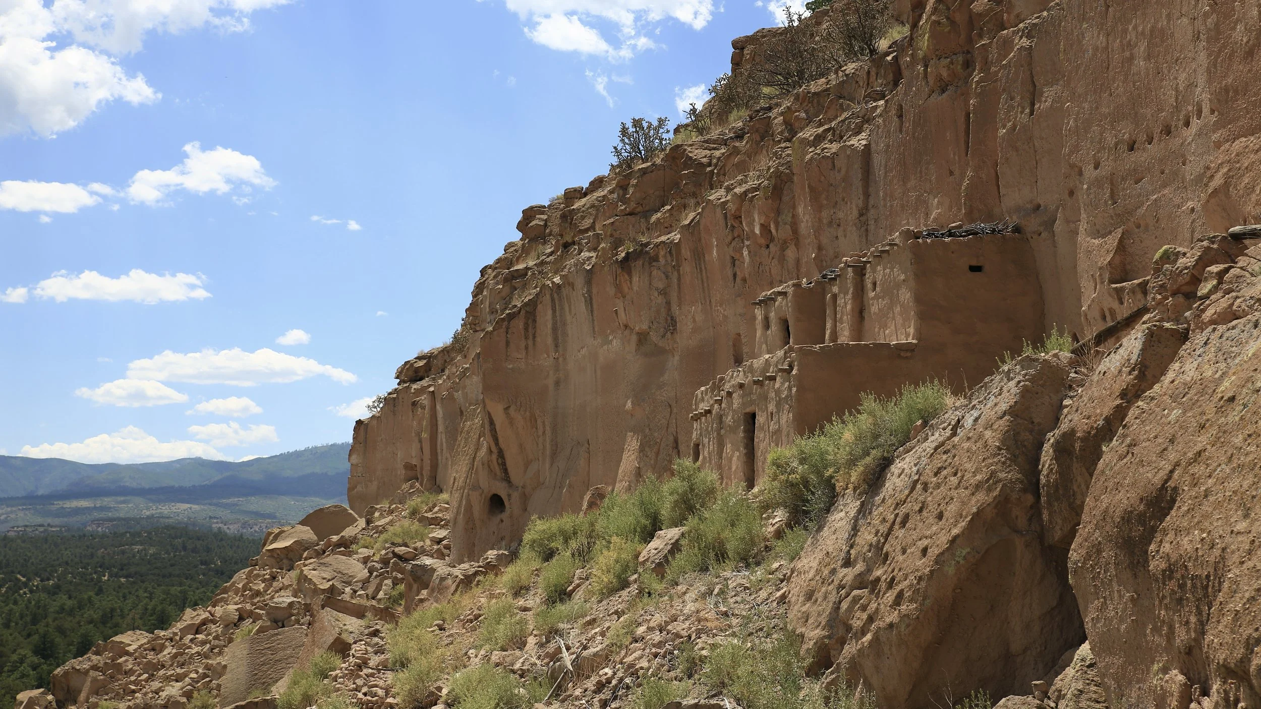 Puye Cliff Dwellings of the Santa Clara Pueblo People in New Mexico in ...