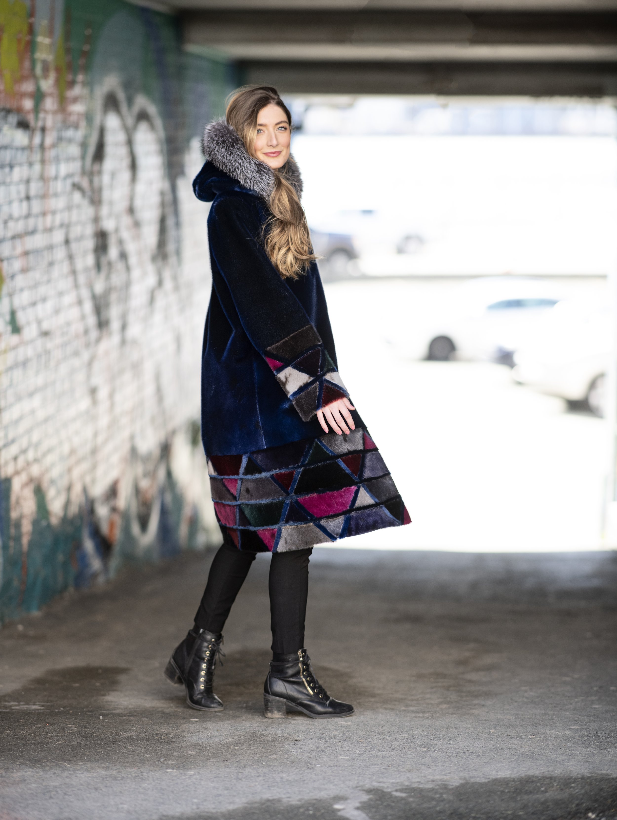 SEAL FUR AND LEATHER COAT — Always in Vogue